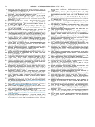 A european consensus on learning objectives for a core communication | PDF