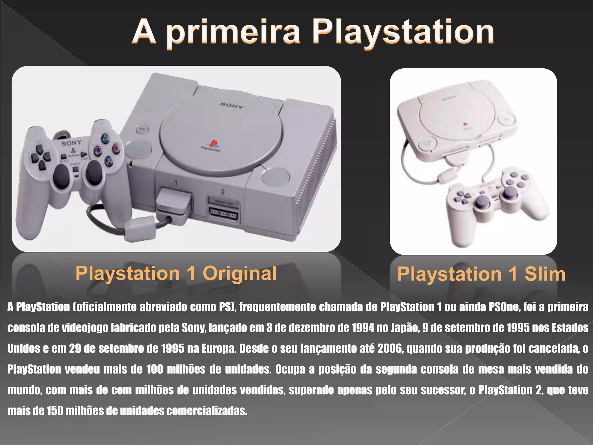 A evolução da playstation | PPTX | Console Games | Video Gaming