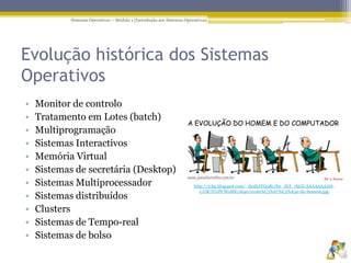 A evolução histórica dos sistemas operativos | PPTX