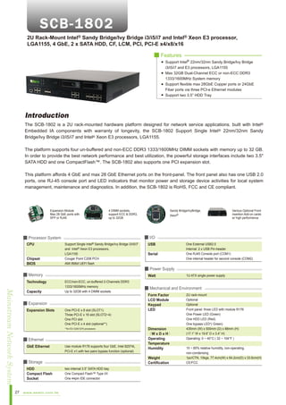 Aewin network security appliance network management platform_scb1802_intel i7_i5_i3 | PDF