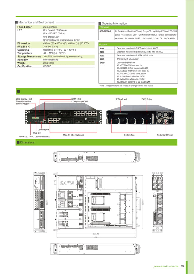 Aewin network security appliance network management platform_scb9650 ...
