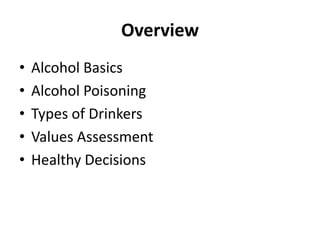 Alcohol Education Workshop | PPTX | Substance Abuse | Diseases and Conditions