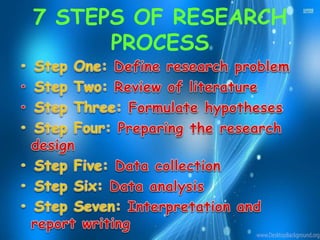 Steps in Social science Research | PPTX