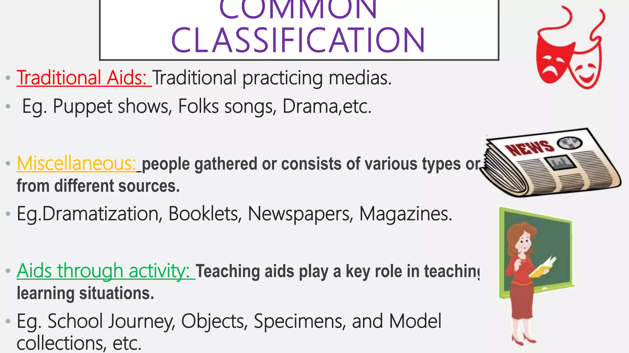 Audio-visual aids - classification, selection, use and production | PPTX