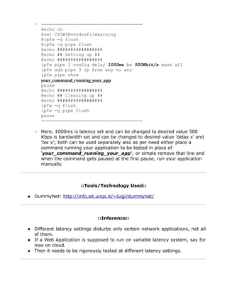An Express Guide ~ "dummynet" for tweaking network latencies & bandwidth | PDF | Computer ...