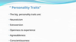 Personality Traits by Prahallad Pradhan.pptx