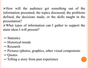 oral presentation skills | PPTX