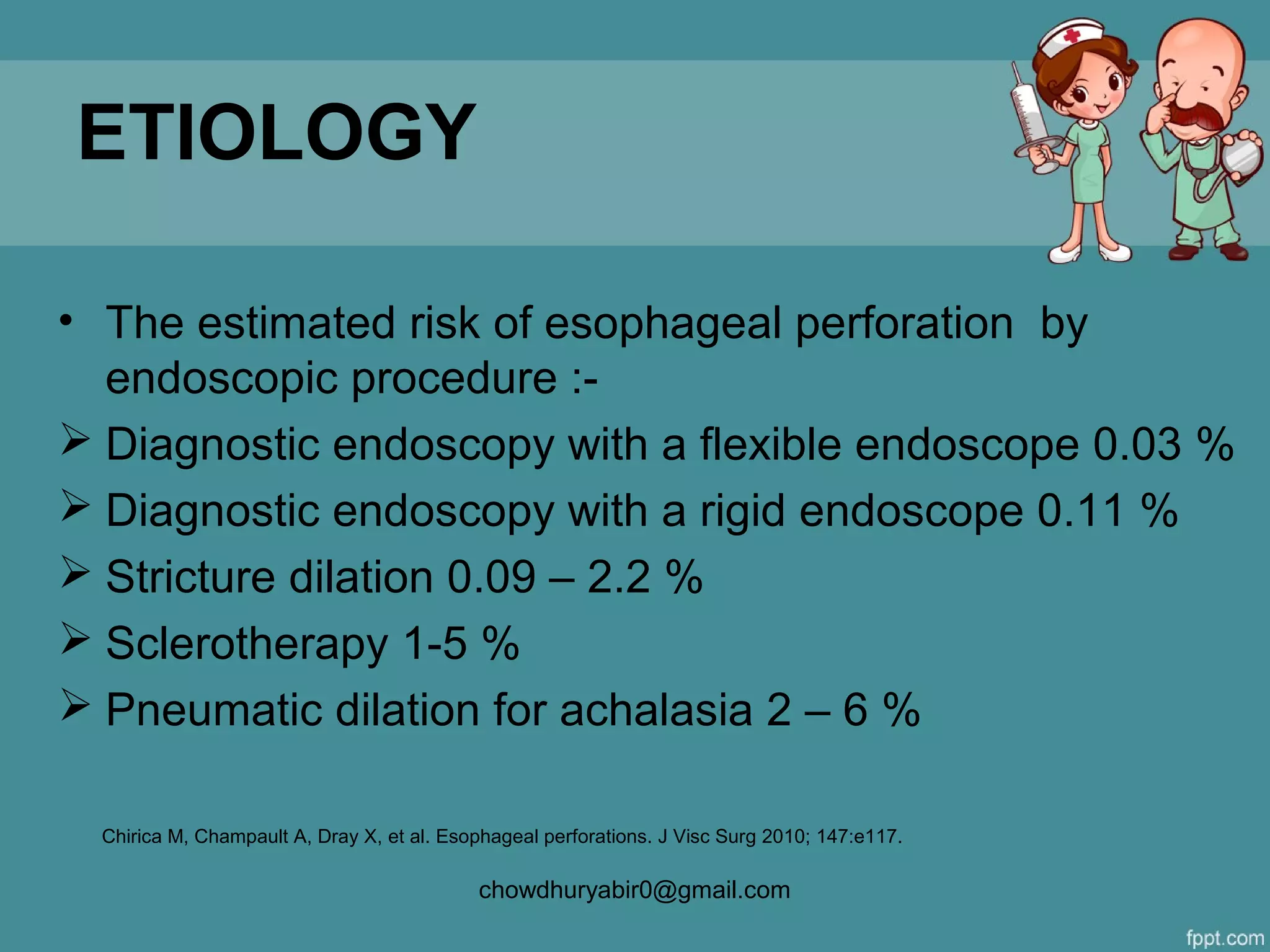 Esophageal Perforation | PPT