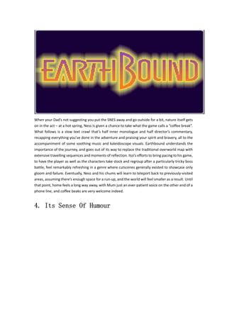 10 reasons to drop everything and play earthbound www.gamebasin.com