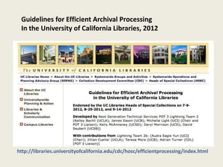 Minimal Processing: What is it, and why should I care? | PPTX