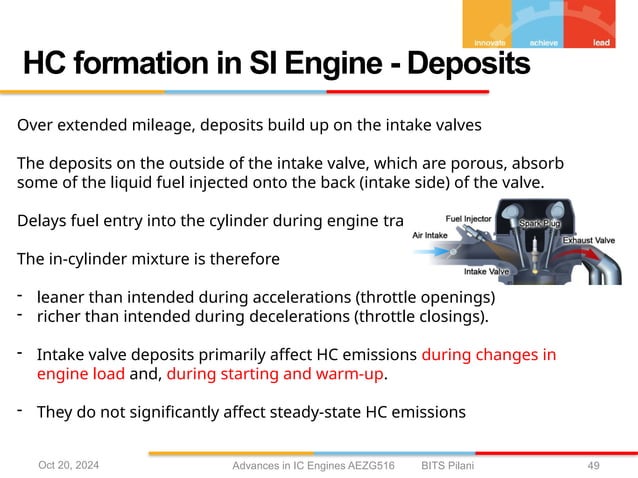 IC engine Emissions and related parameters | PPTX