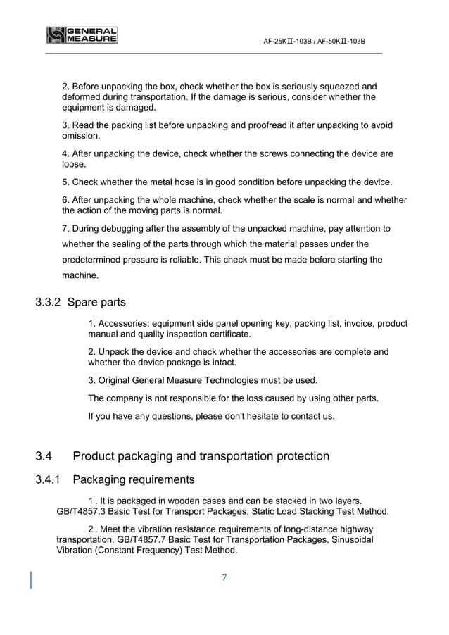 AF-25K 50K Packing Filler Operating instruction.pdf