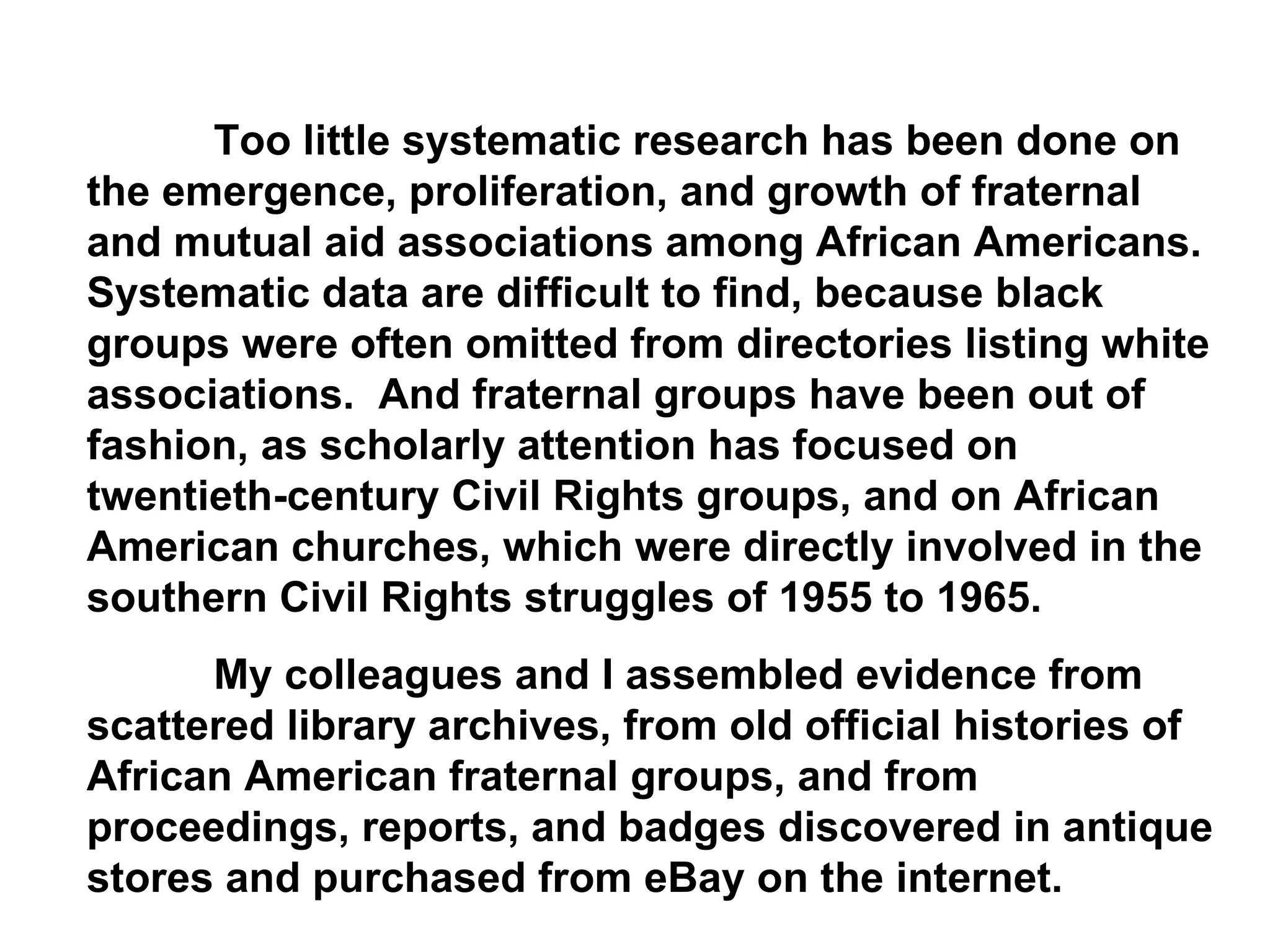 African American Fraternal Groups Talk | PPT
