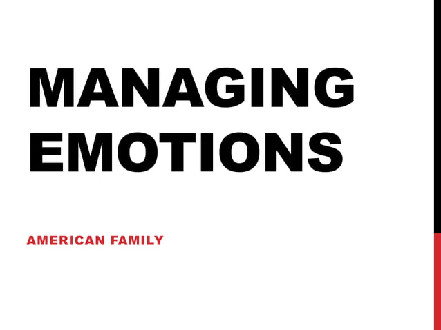 American Family - Emotions | PPTX