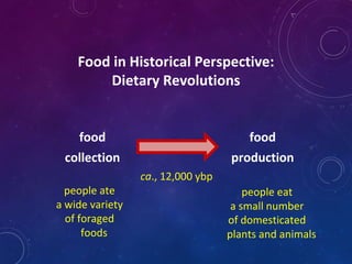 Overview and food in historical perspective | PPTX