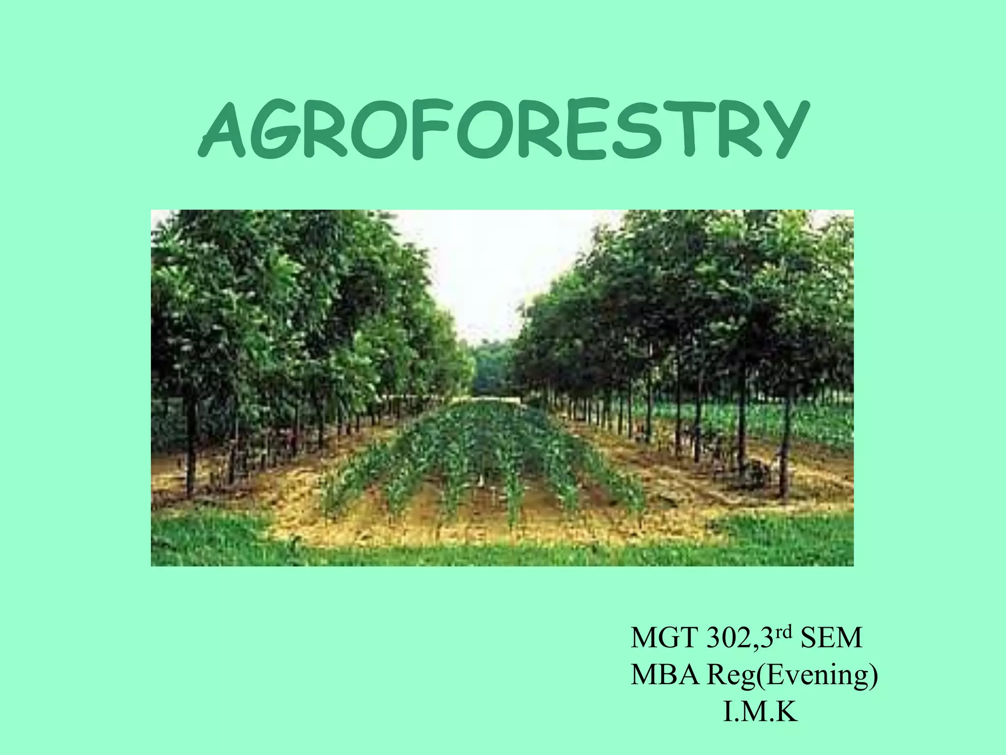 AgroForestry | PPTX
