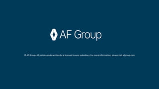 AF Group - Insurer Innovation Award 2022 | PPTX | Technology & Computing