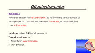 Amniotic fluid disorder | PPT | Free Download