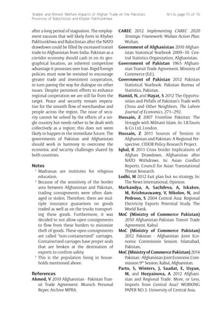 Afghanistan - Pakistan Trade: Implications for Khyber Pakhtunkhwa and ...