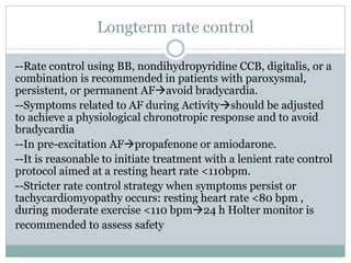 Atrial fibrillation: rate or ryhthm? | PPTX