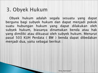 Af-Subyek hukum dalam kegiatan bisnis 1 | PDF