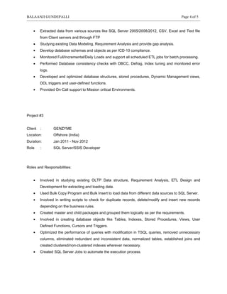 Balaanji_Gundepalli_SQL Server_SSIS | PDF