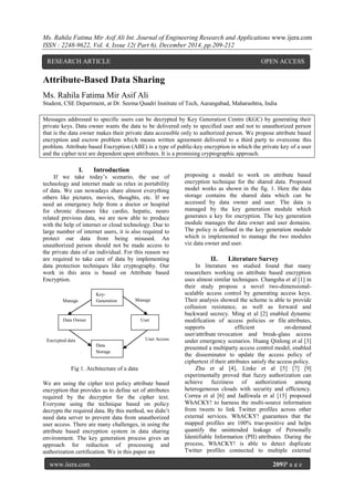 Attribute-Based Data Sharing | PDF