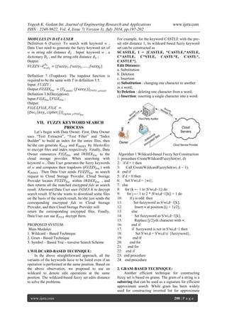 Fuzzy Keyword Search Over Encrypted Data in Cloud Computing | PDF