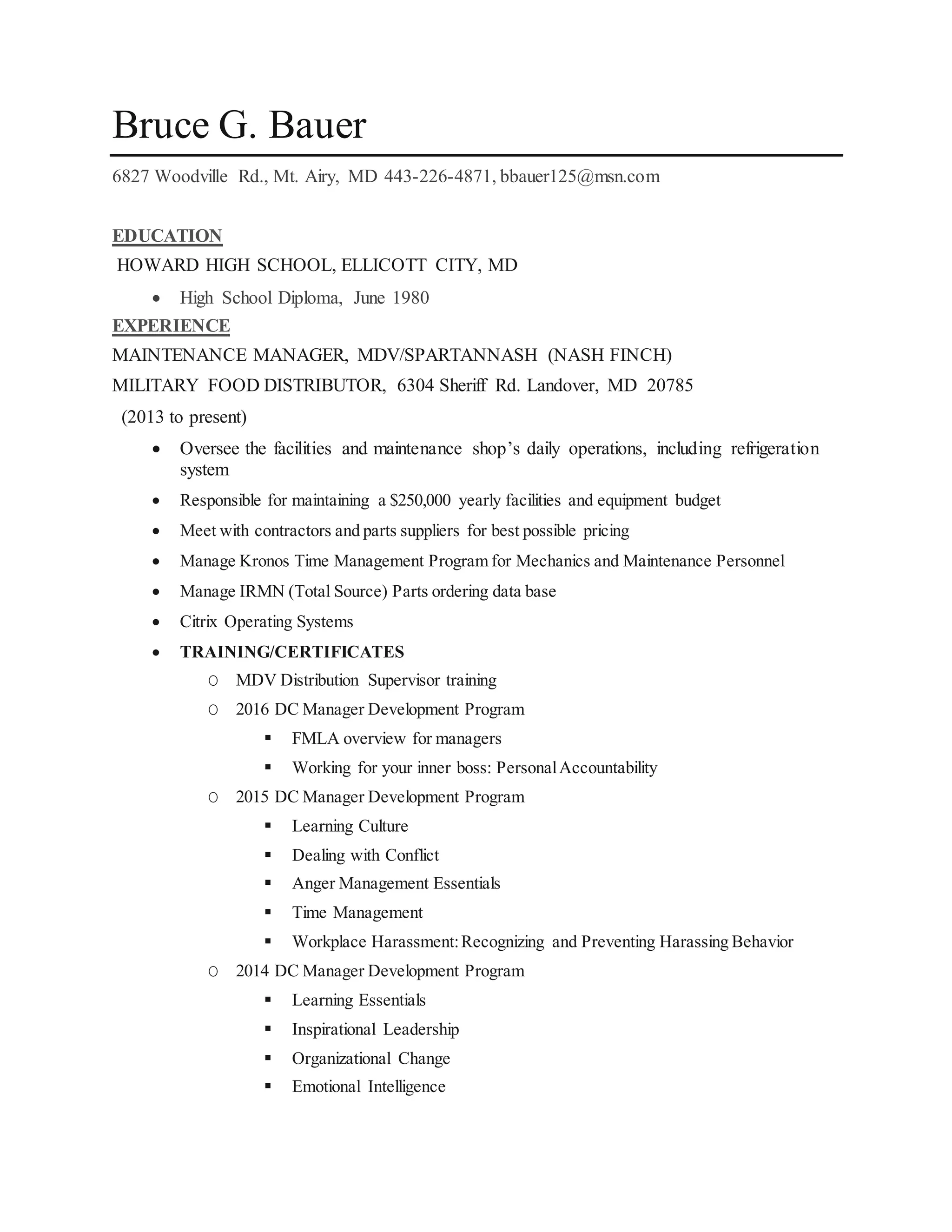 Bruce resume | PDF