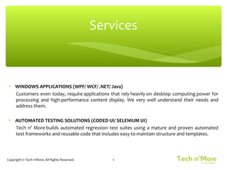 Tech n’More PPT | PPT