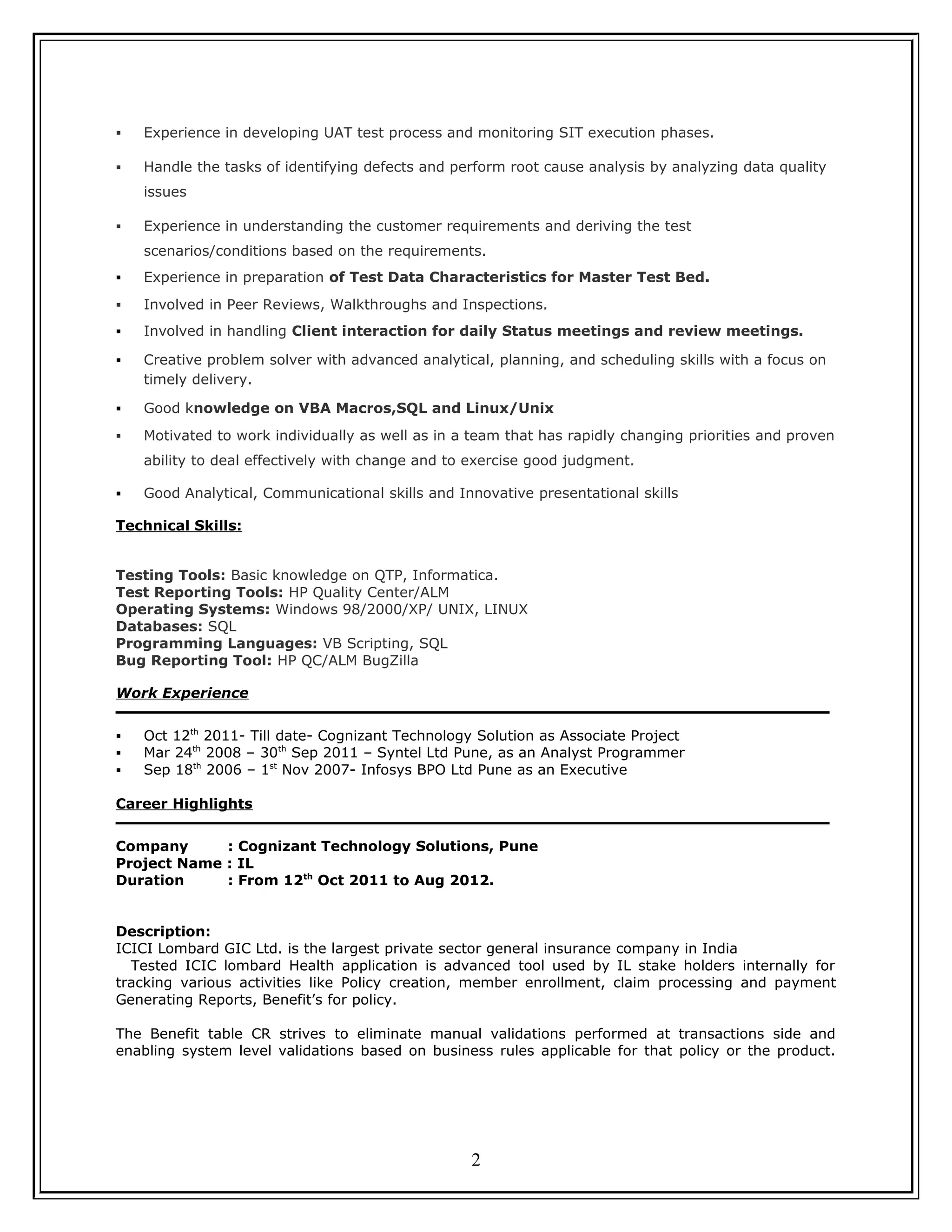Vinod_Resume | PDF