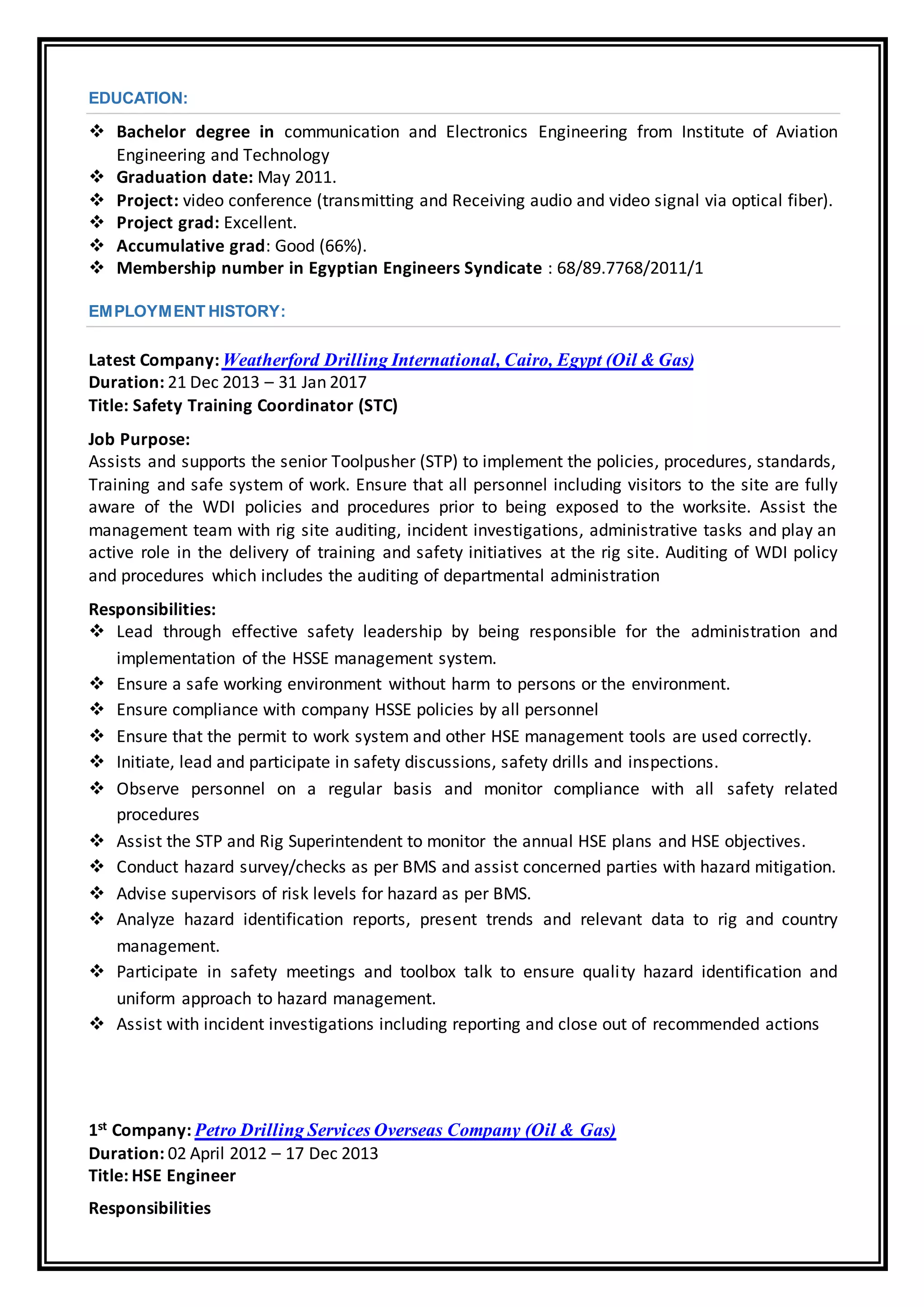 Last updated Resume Jan 2017 | DOCX | Civil Engineering Industry ...