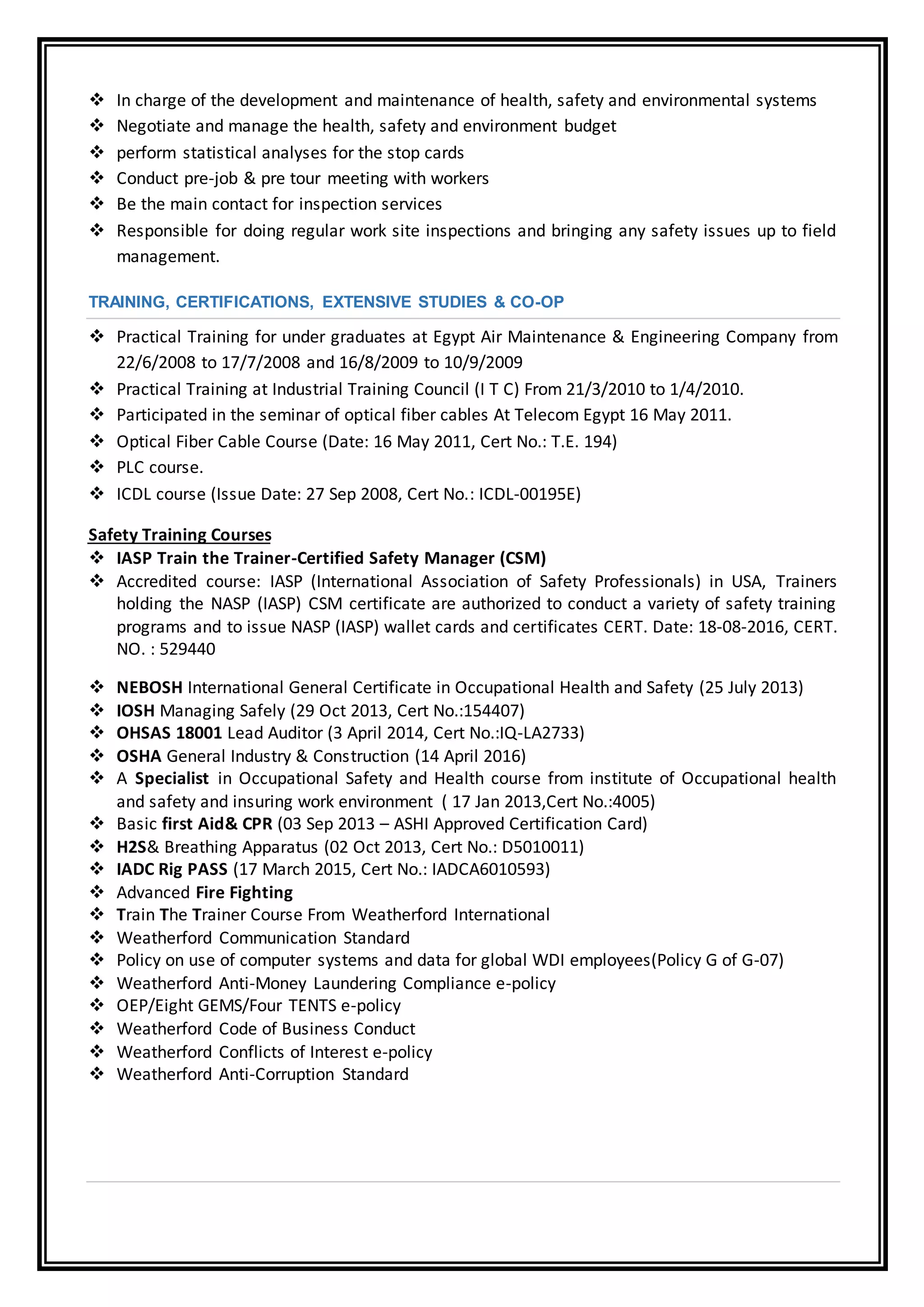 Last updated Resume Jan 2017 | DOCX | Civil Engineering Industry ...