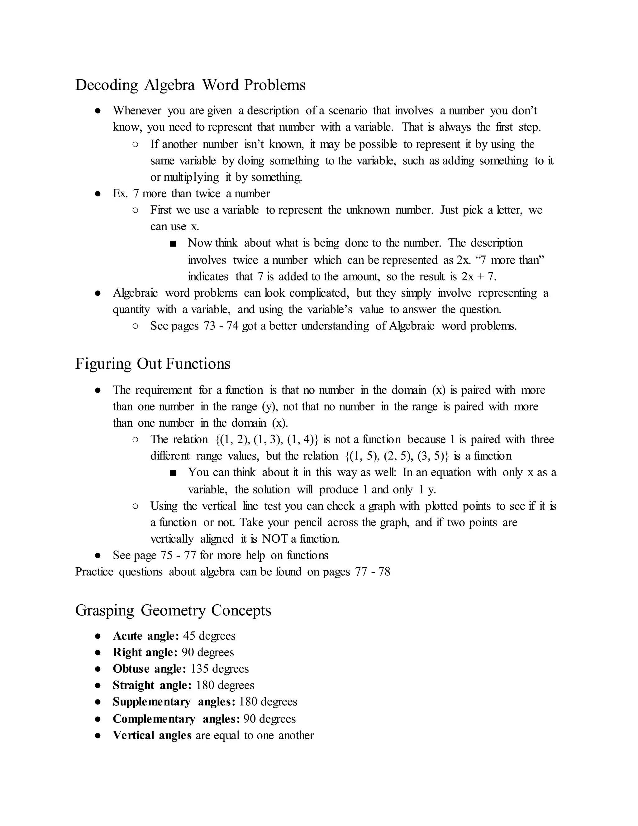 PraxisCheatSheet | DOCX
