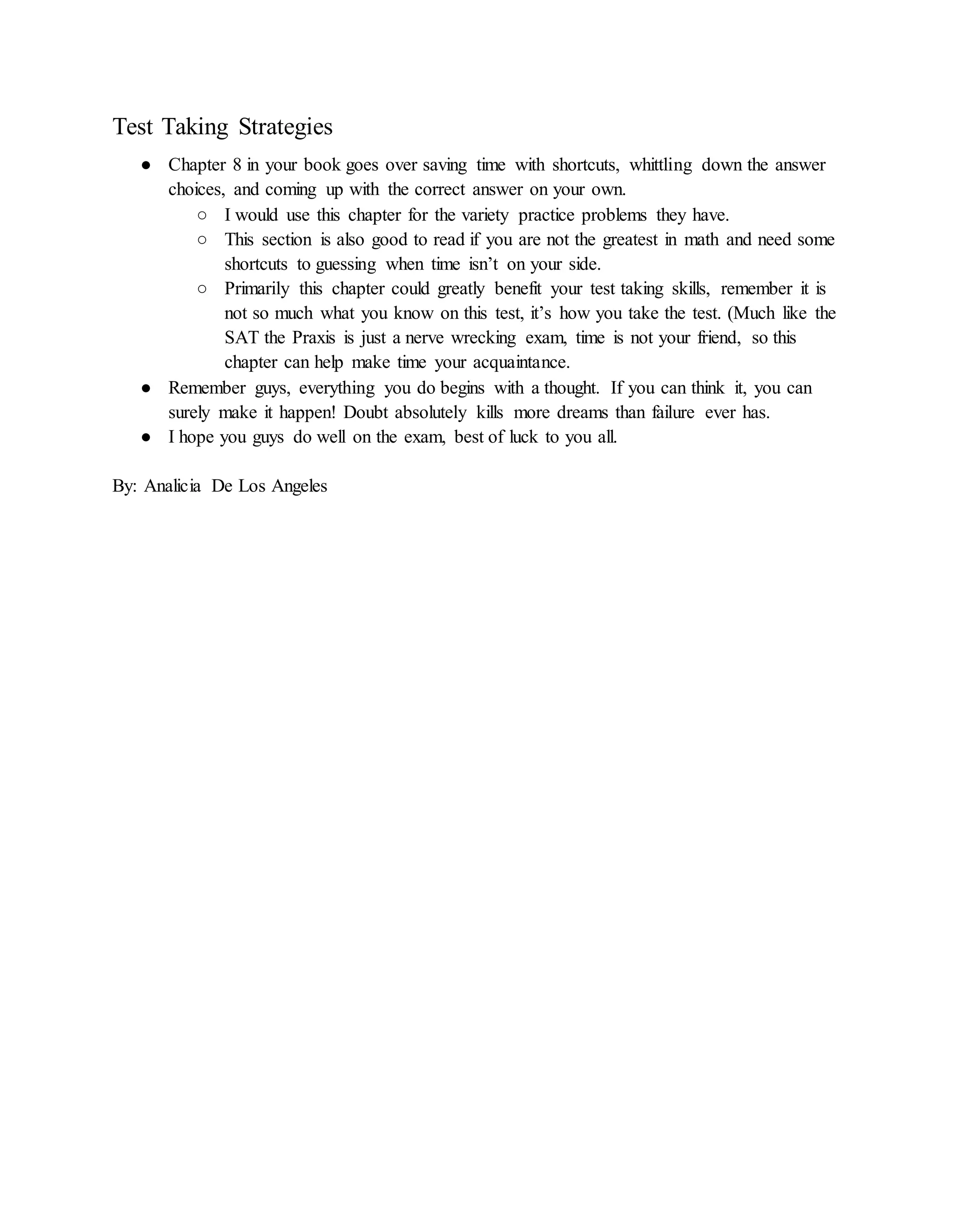 PraxisCheatSheet | DOCX
