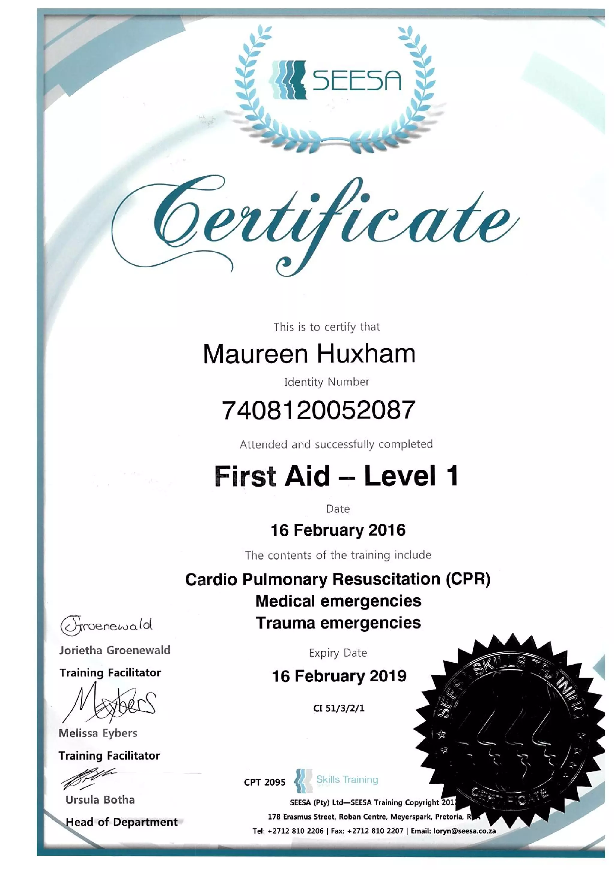 First Aid Level 1 | PDF