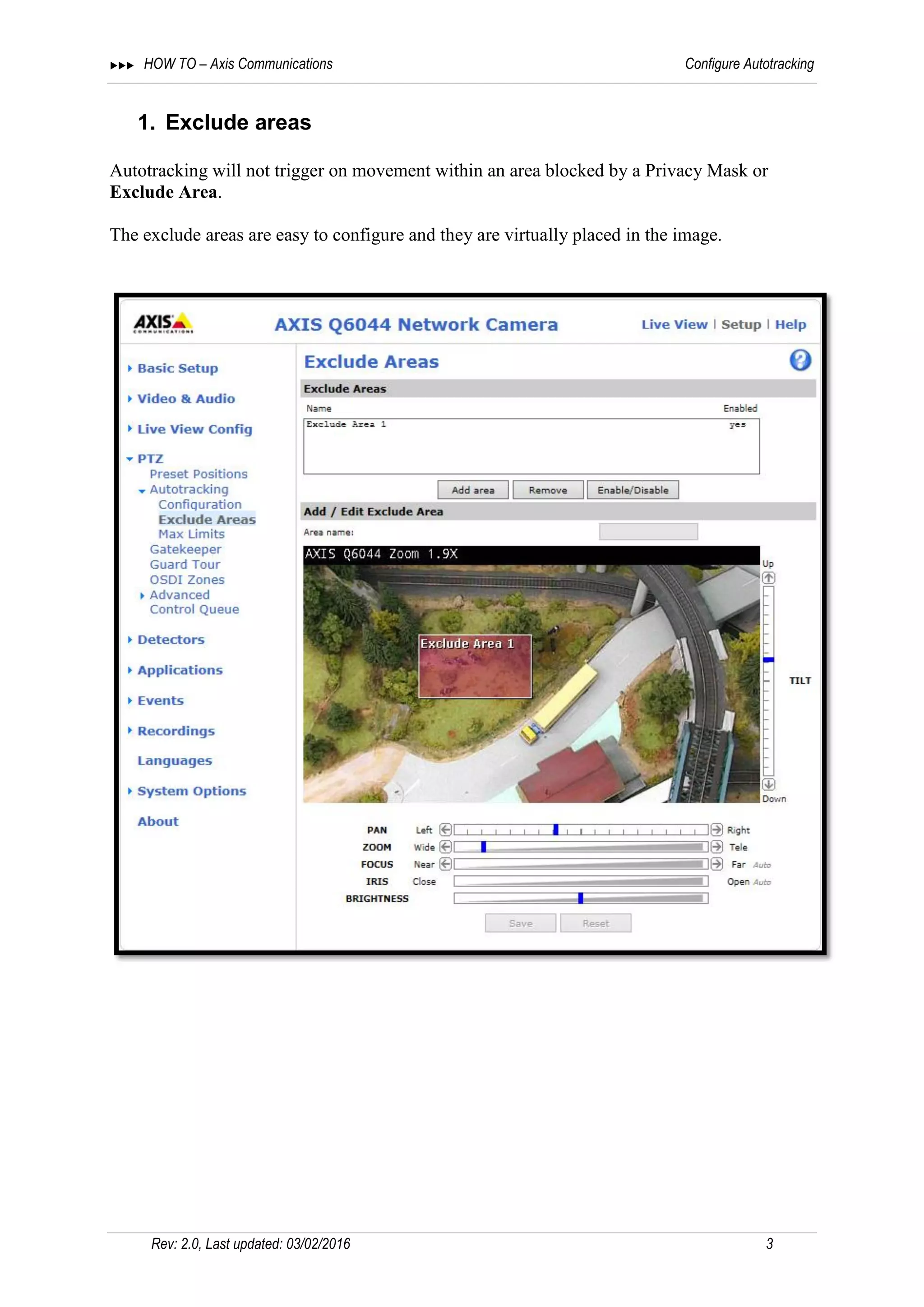 AXIS_PTZ_Autotracking_configurationhelp | PDF