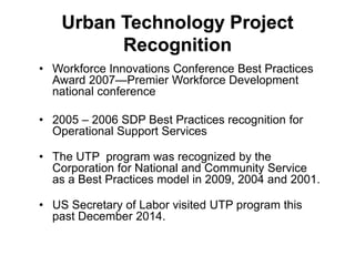 UTP Presentation CC meeting | PPT