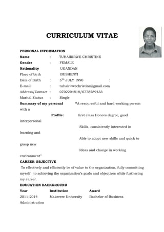 CV | DOC | Business | Business and Finance