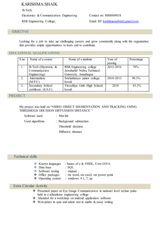 KARISHMA KR (1) | DOCX | Computing | Technology & Computing