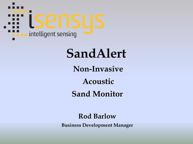 Isensys presentation -sandalert | PPT