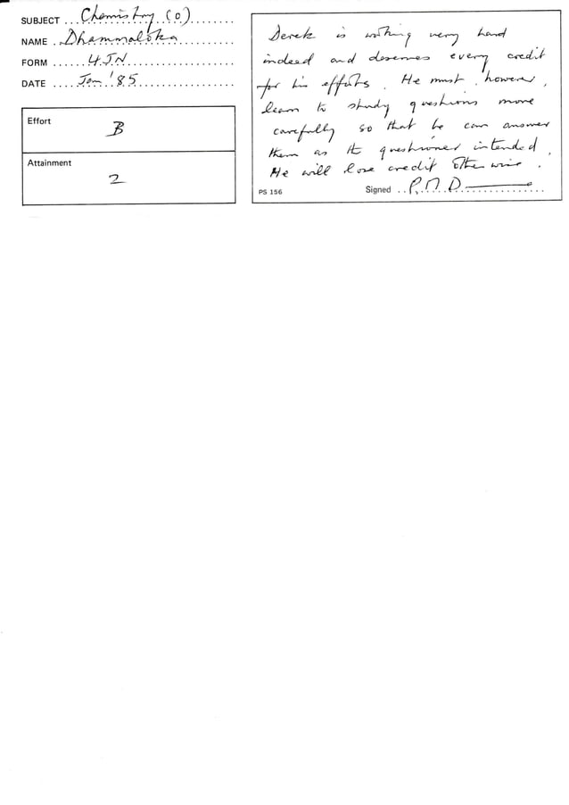 KPS School Report January 1985 - Bookmarked | PDF