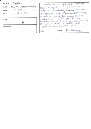 KPS School Report January 1985 - Bookmarked | PDF