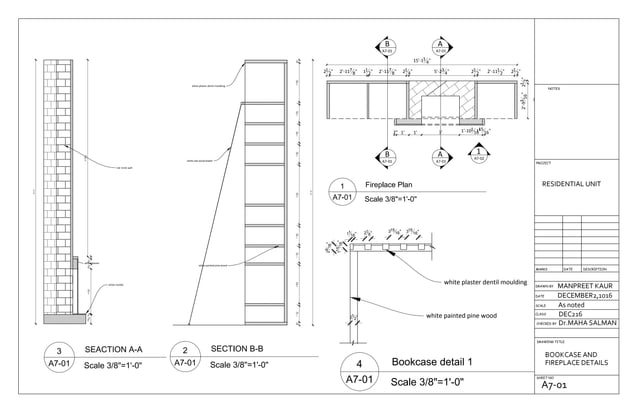 Auto Cad drawing layouts of Residential Unit | PPT