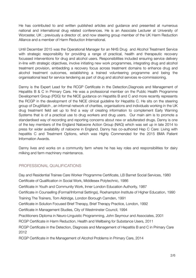 Danny Morris Resume 2016 | PDF