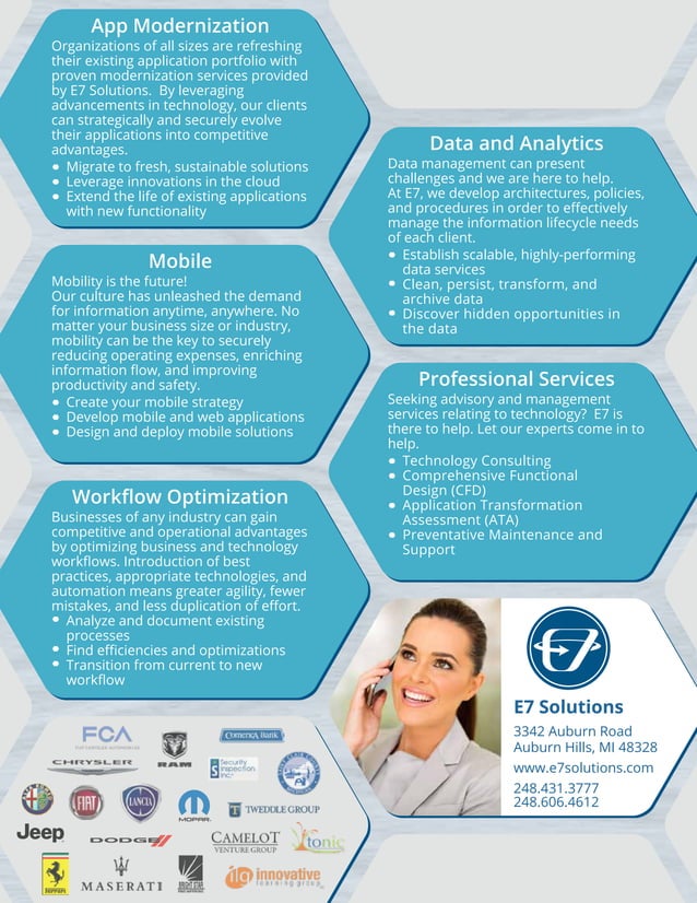 E7-Solutions_Brochure_2015 | PDF