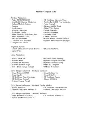 Ancillary Computer Skills | DOCX
