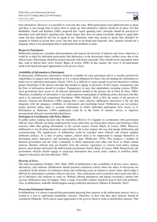 The Use of Deliberative Democracy | PDF