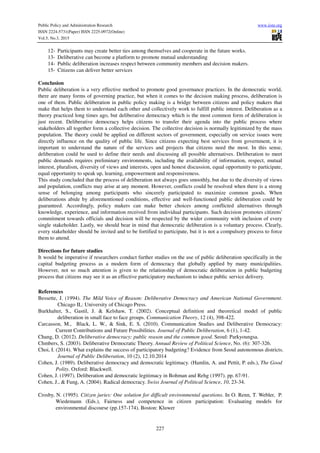 The Use of Deliberative Democracy | PDF