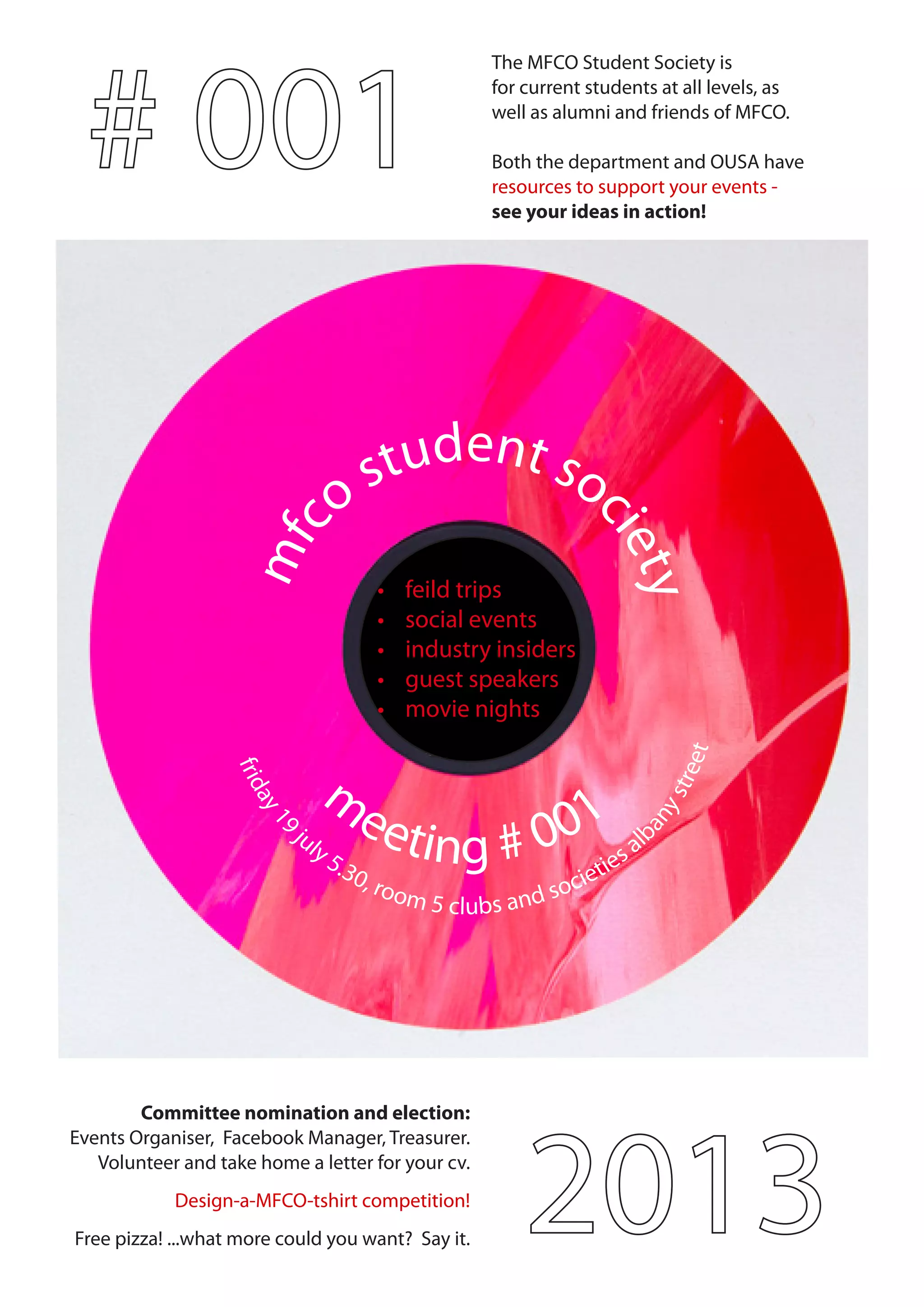 MFCO Student Society poster | PDF